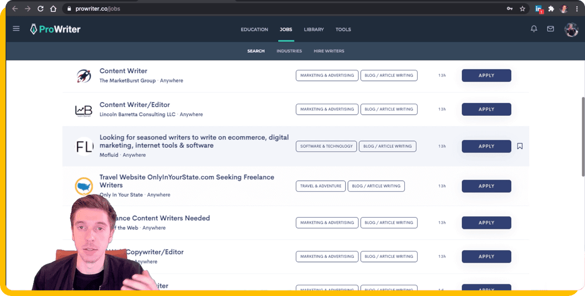 ProWriter - Where Freelance Writers Promote and Find Work
